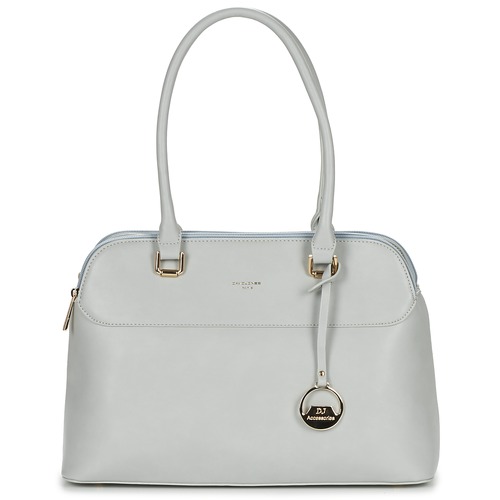 David Jones Faux Leather Handbag 5506-2 39225 Light Grey