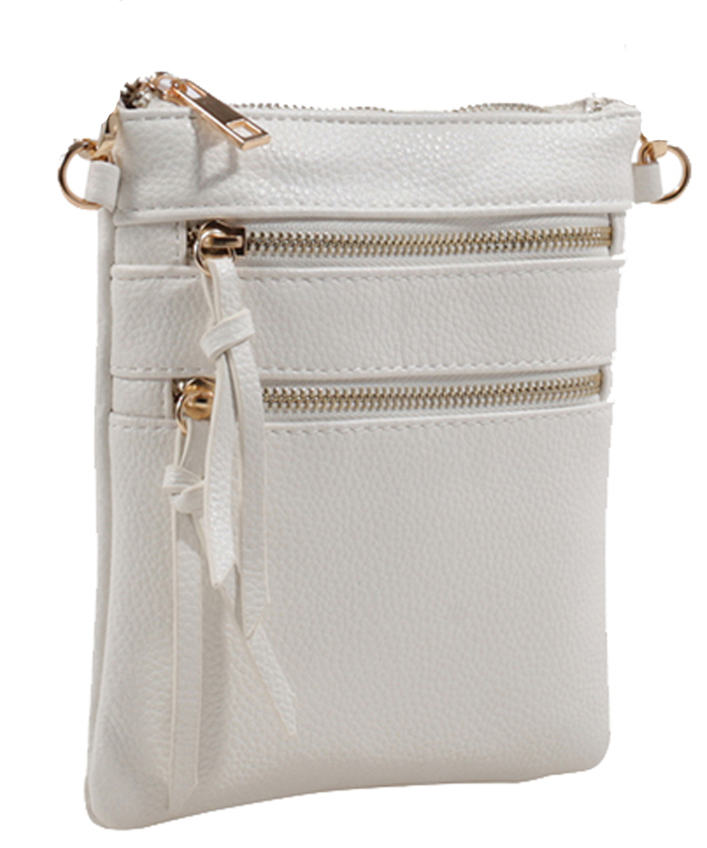 Women's Multi Zipper Pocket Crossbody Bag BS2231