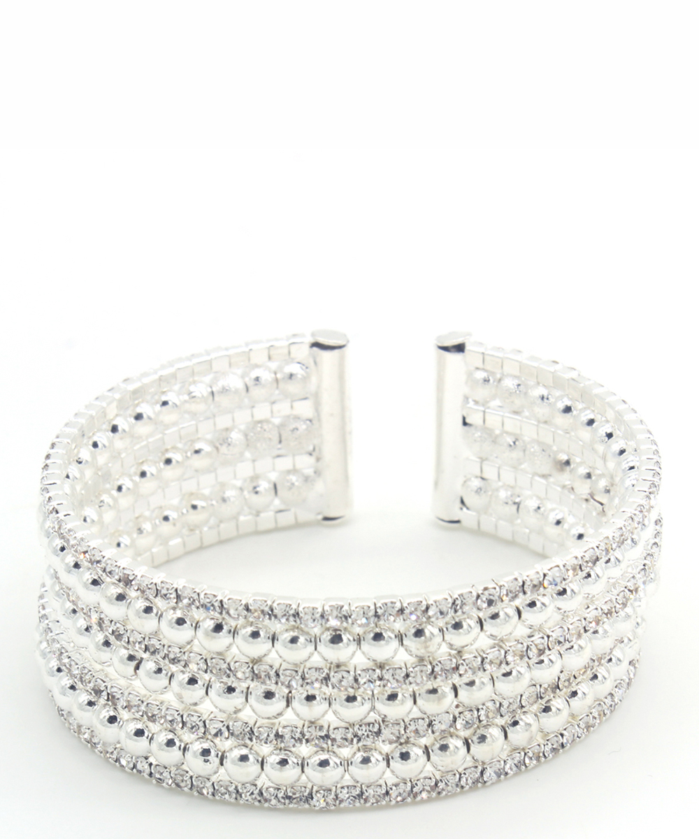 Rhinestone Cuff Bracelet Bangle for Women BS300041