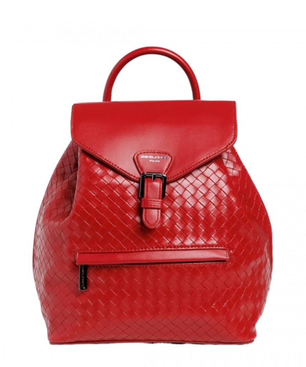 David Jones Women's backpack CM6223 DARK RED