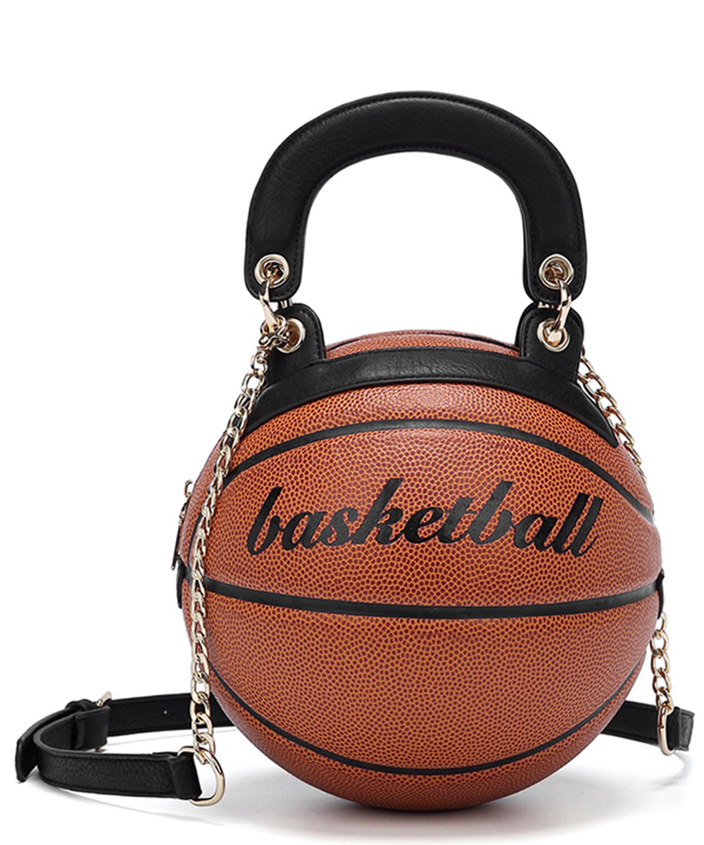 Basketball Shaped Top Handle Crossbody Bag H8000