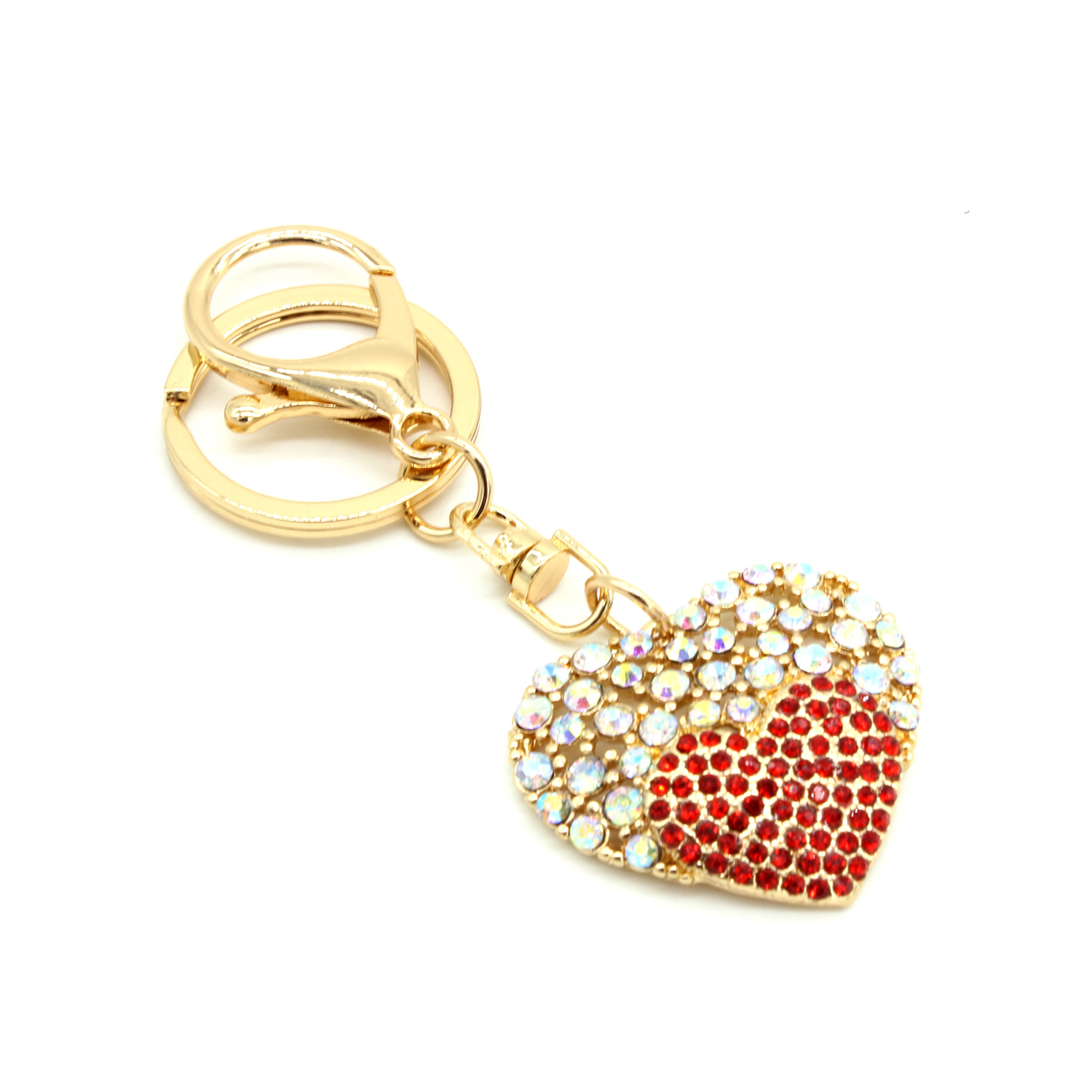 Heart Rhinestone Keychain KY300195