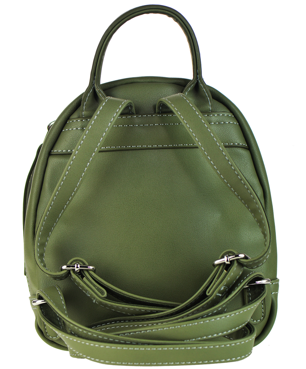 David Jones Faux Leather Backpack 52033 38248 Bordeaux