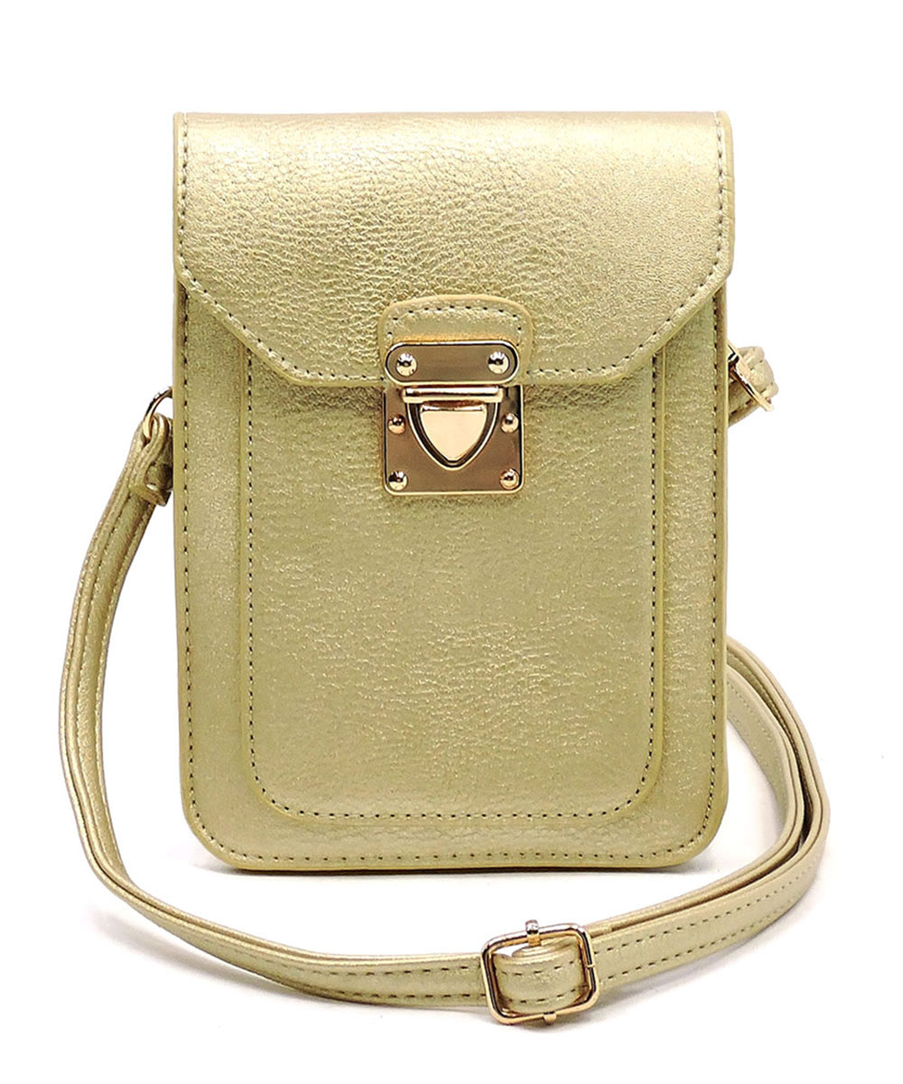 Fashion Push Lock Cell Phone Case Crossbody Bag AD075