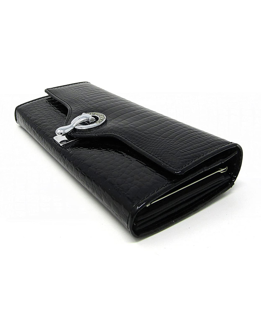 Women's Slim Premium Genuine Leather Long Purse AW042SC