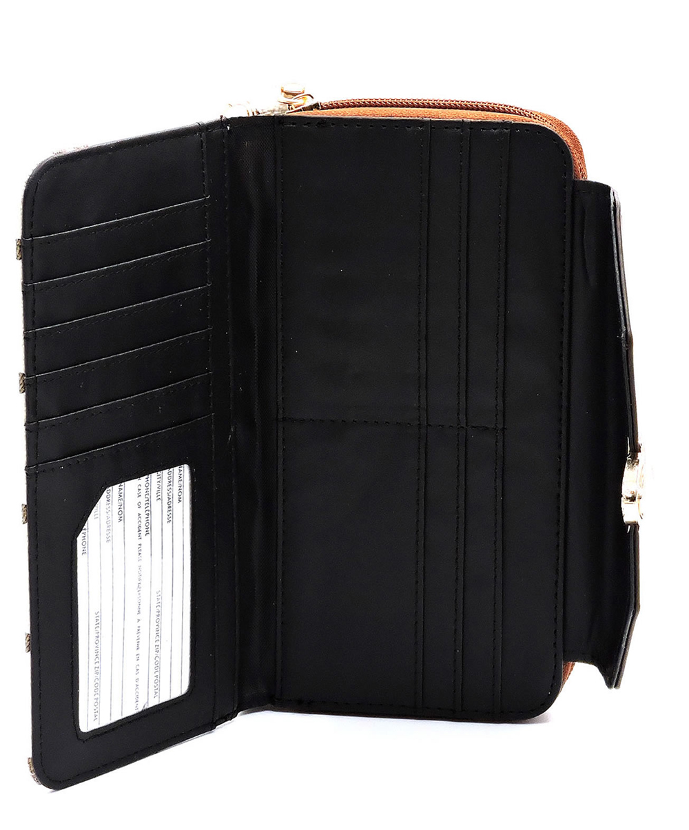 Monogrammed Push Lock Wallet Wristlet CS039