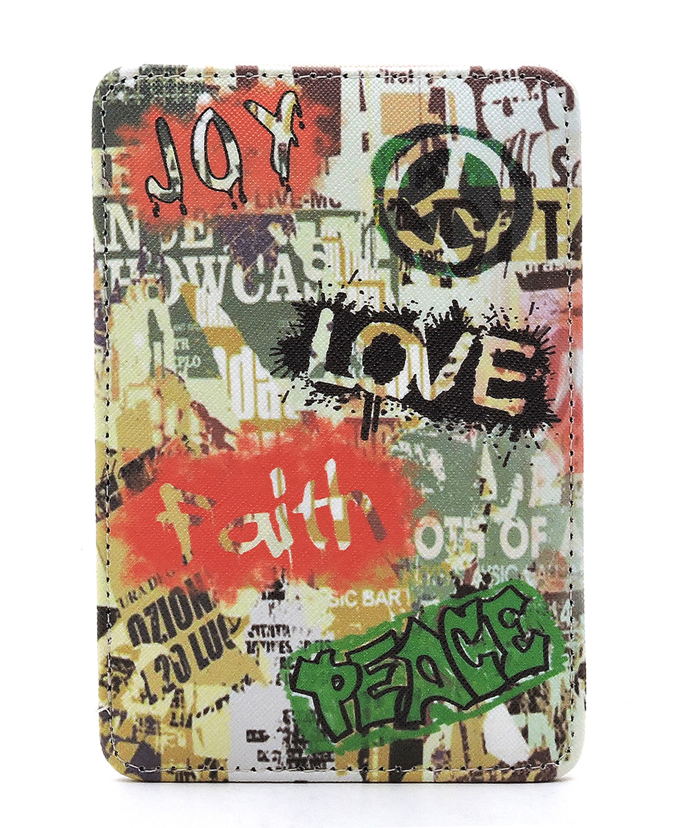Graffiti Printed Slim Card Holder Case Wallet GCH1451