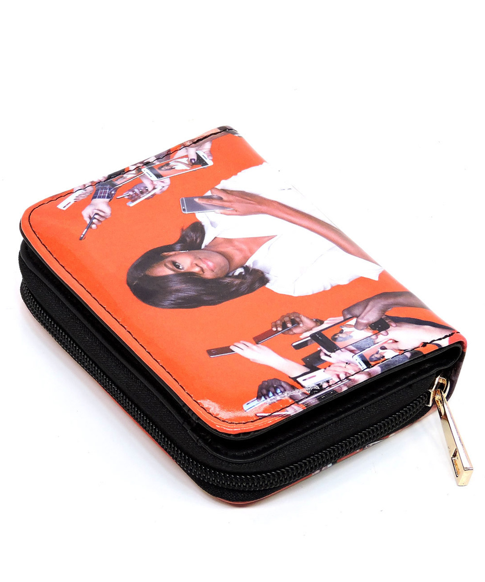 Magazine Cover Zip Around Wallet OB043