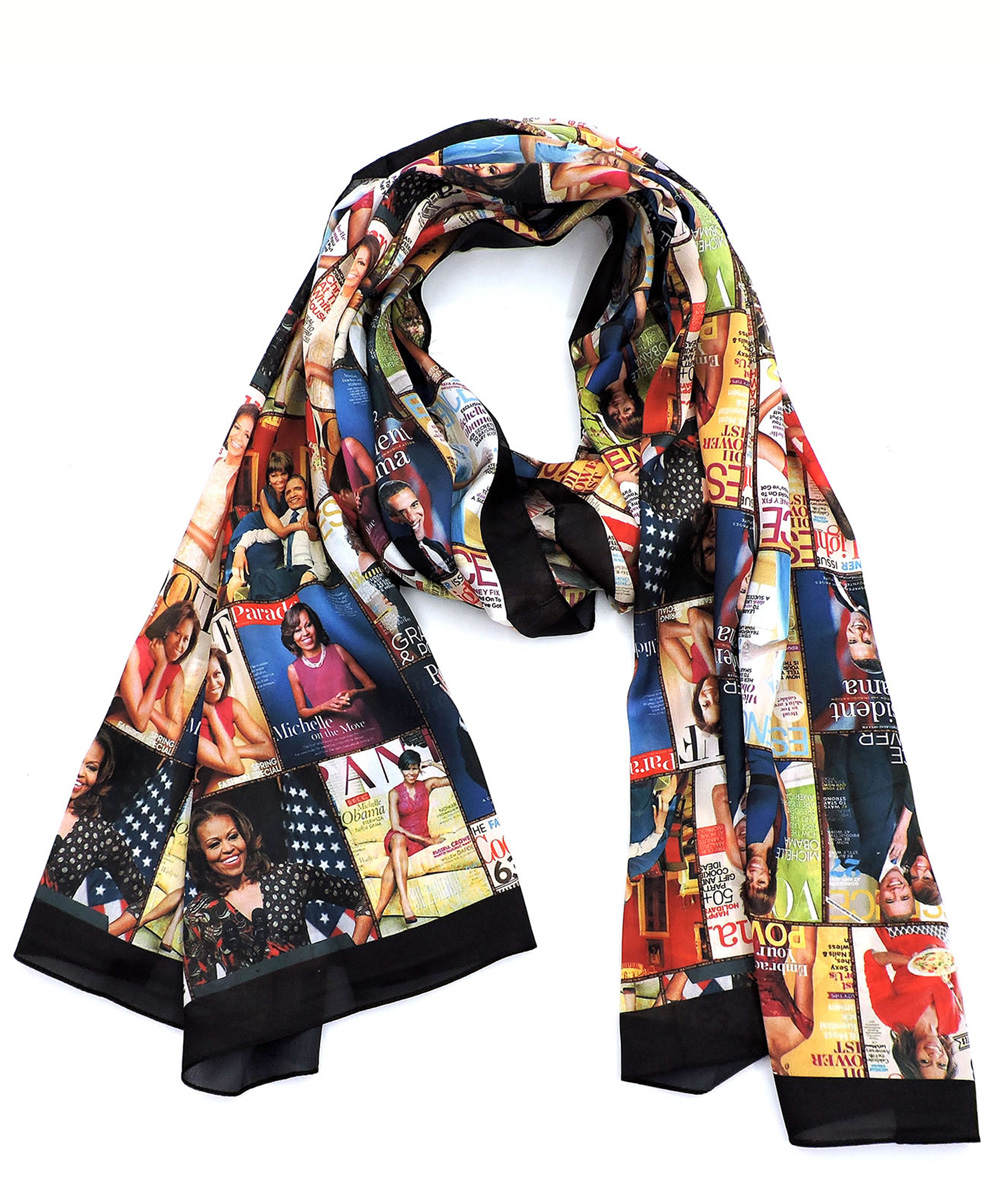 Magazine Cover Collage Scarf OS803
