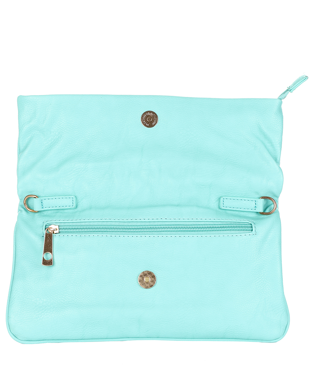 Studded Fold Over Clutch Cross Body Bag T-893