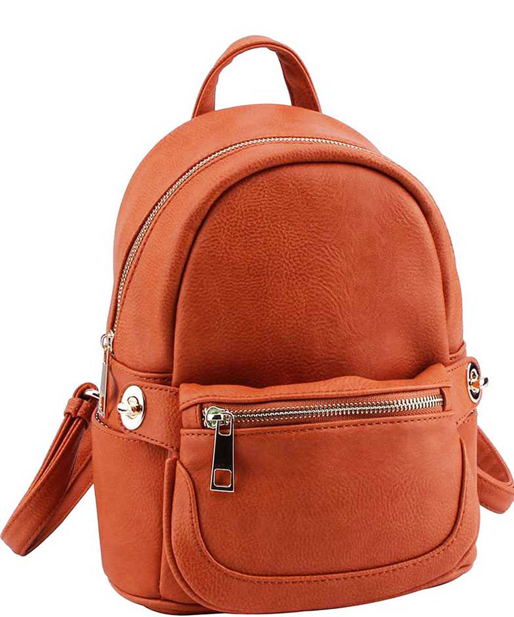 2in1 Modern Chic Backpack with Detachable Front Waist bag WU1091