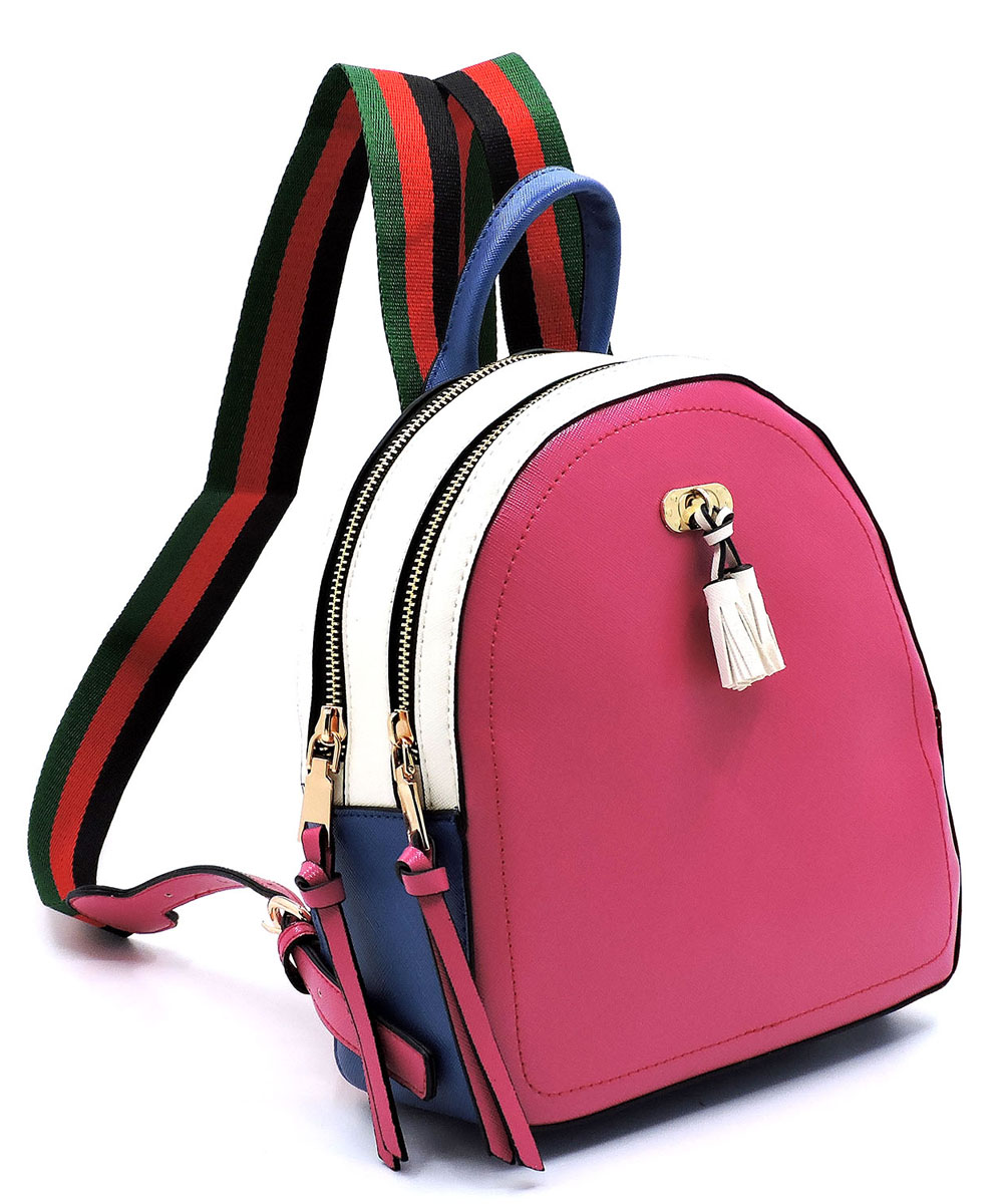 Colorblock Canvas Stripe Backpack SS2718